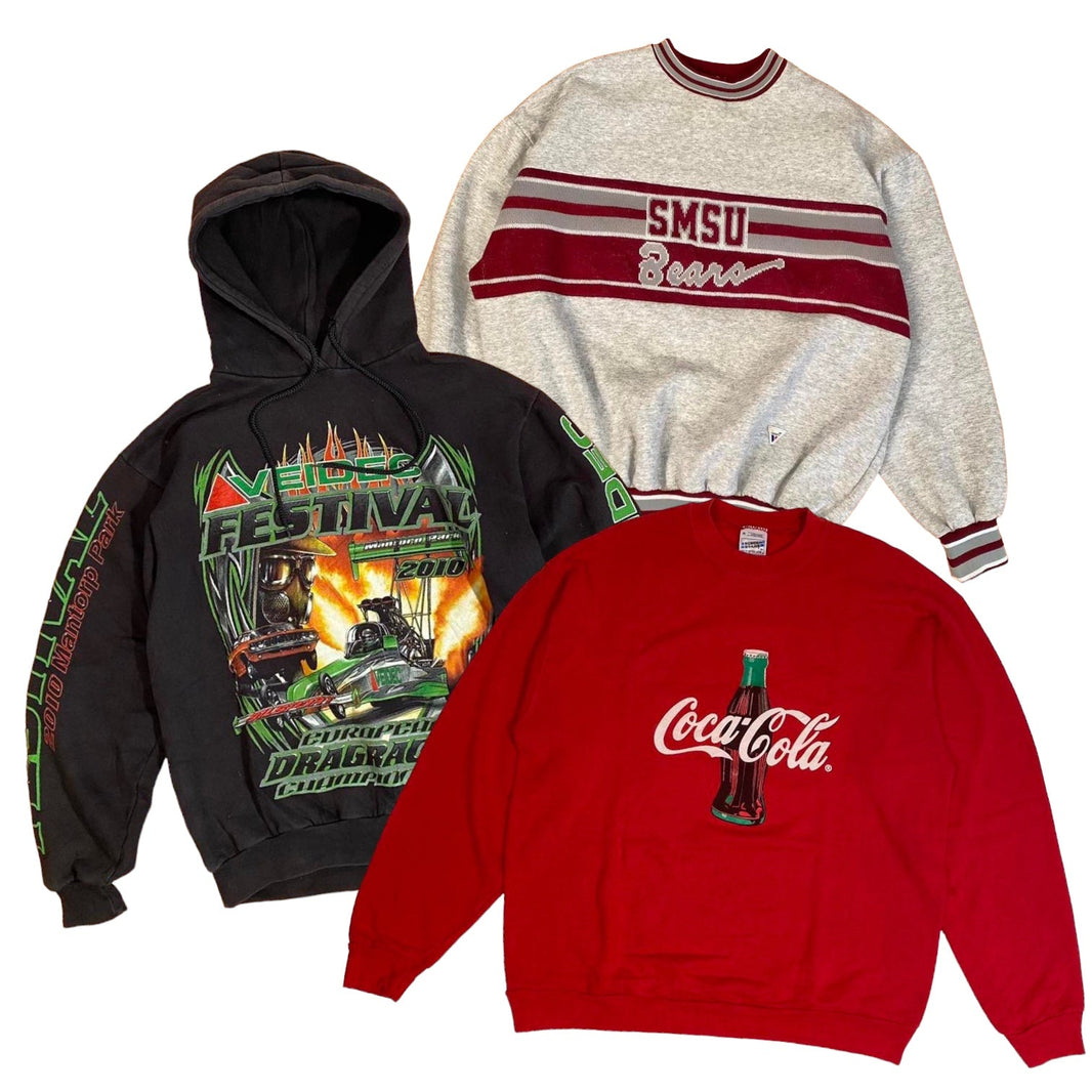 Vintage Sweatshirts & Hoodies Wholesale | The Hub Vintage Wholesale Limited